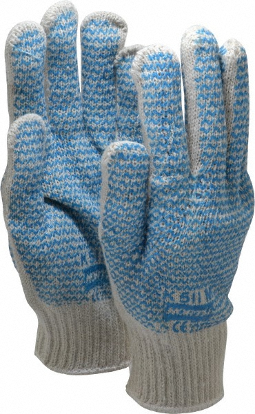 North - Work Gloves: Size Large, PVC-Coated, Cotton, General Purpose ...
