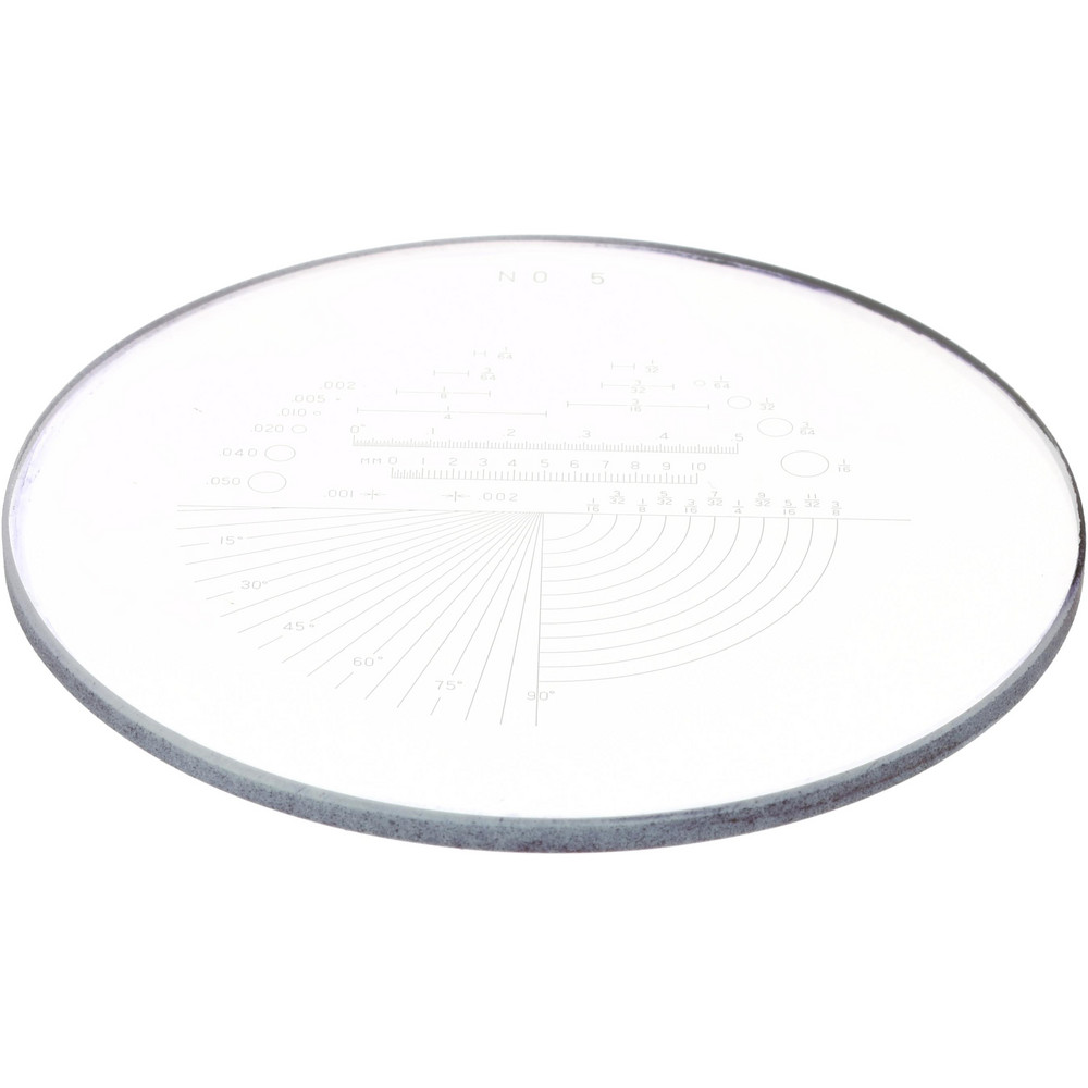 SPI - 1-3/8" Dia, Optical Comparator Chart & Reticle | MSC Direct