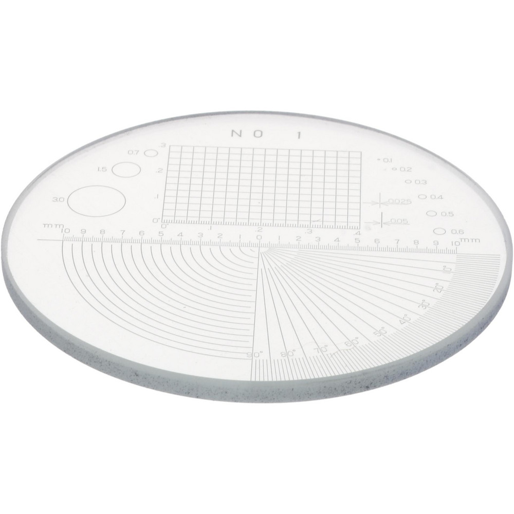SPI - 1" Dia, Optical Comparator Chart & Reticle | MSC Direct