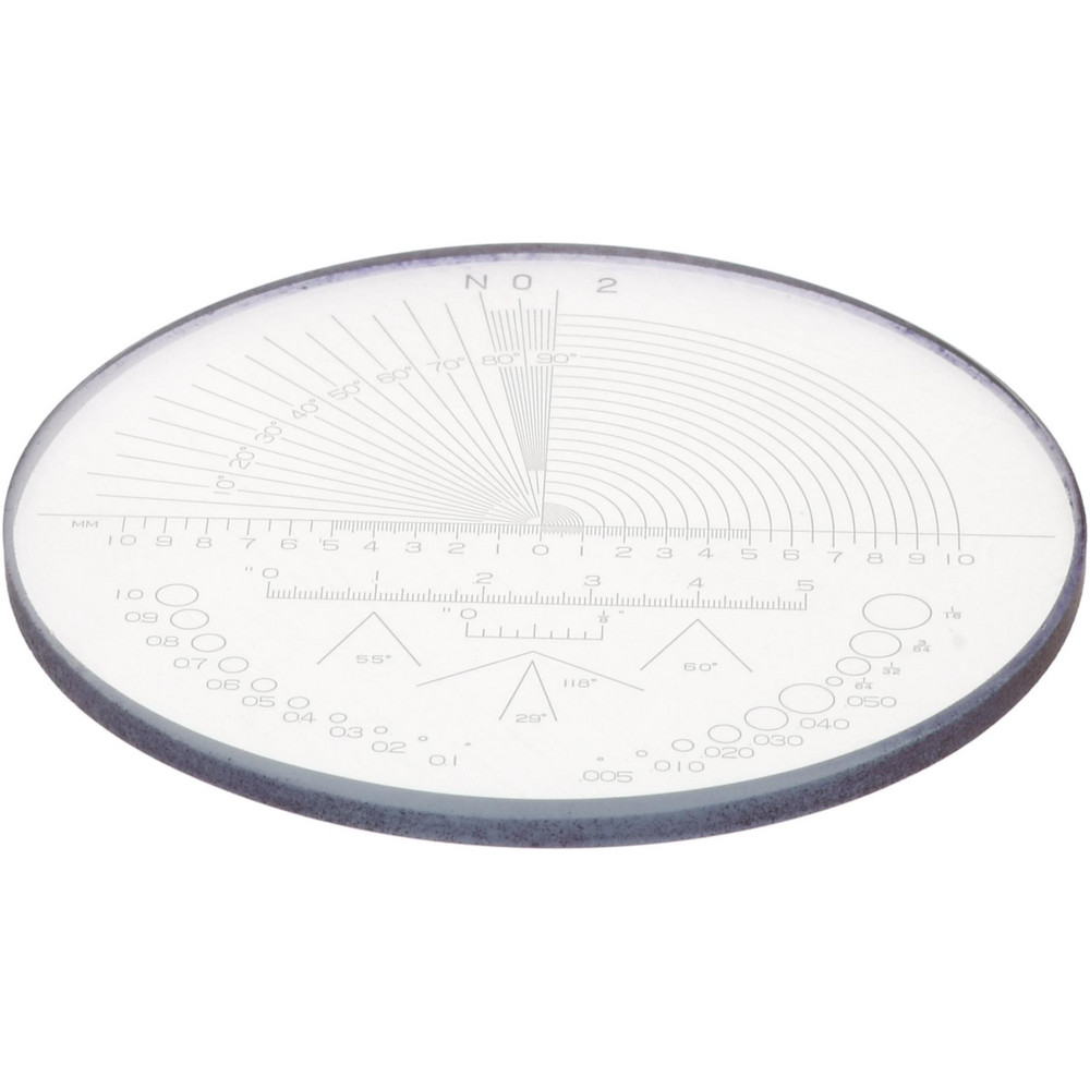 SPI - 1 Inch Diameter, Optical Comparator Chart and Reticle | MSC Direct