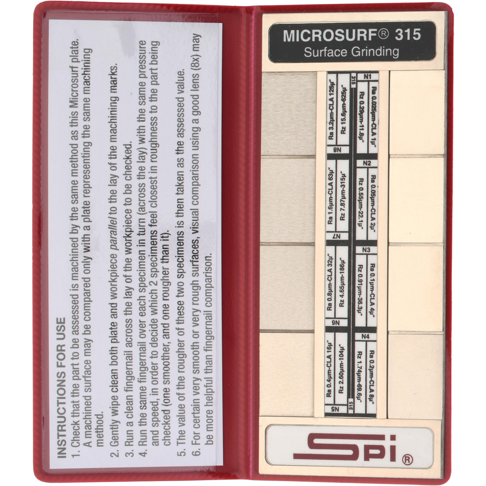 SPI - 0.025 to 3.2 RA micro m Surface Finish, Nickel, Surface Finish ...