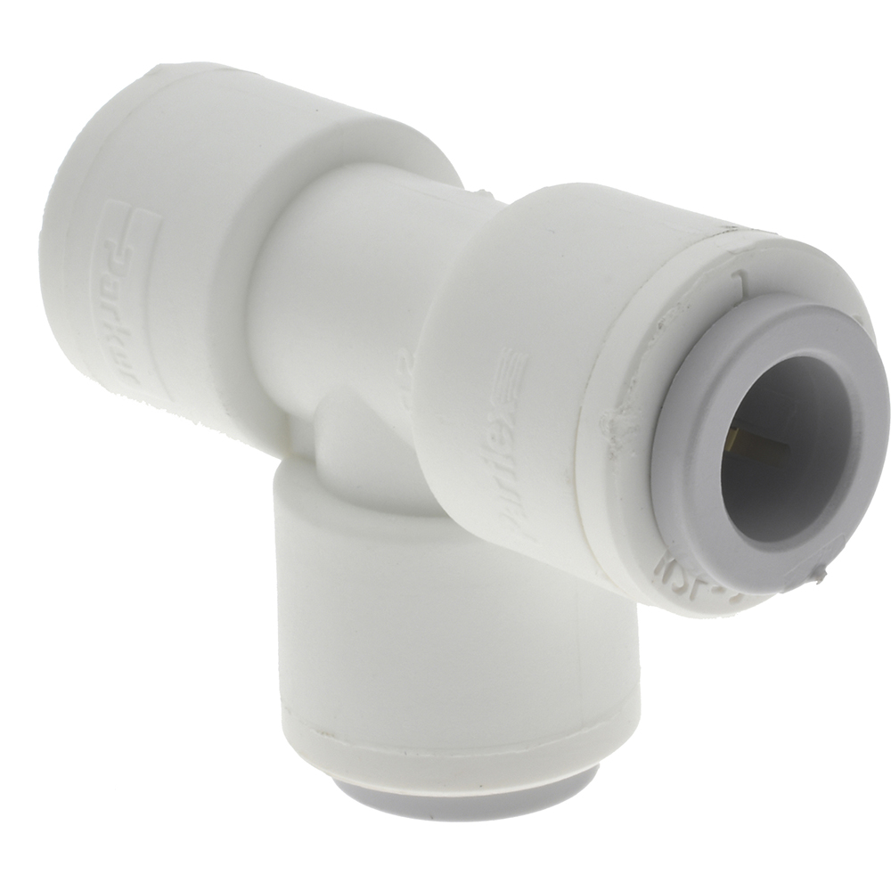Parker - Push-to-Connect Push-to-Connect x Push-to-Connect Fitting: Union Tee, 3/8" OD | MSC Direct