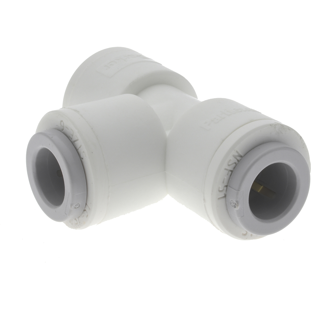 Parker - Push-to-Connect Tube x Tube Fitting: Union Tee, 3/8" OD | MSC Direct