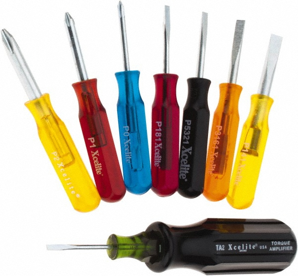 Xcelite - 9 Piece Slotted & Phillips Screwdriver Set - 38715447 - MSC ...