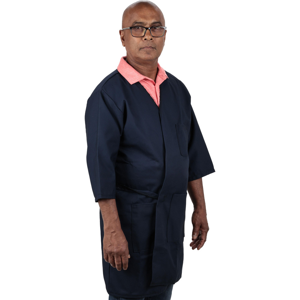 PRO-SAFE - General Purpose Smock: Size Medium, Cotton & Polyester, Navy ...