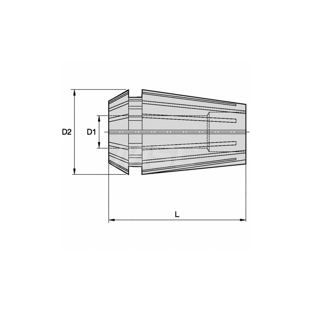 Kennametal - ER Collet: ER25, 5.00 mm Collet Size | MSC Direct