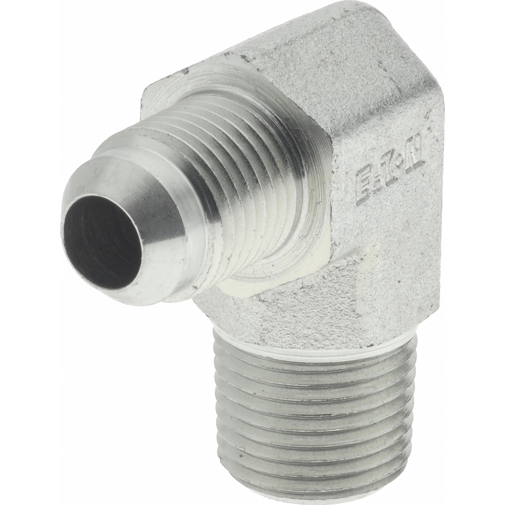 Eaton - Steel Flared Tube 90 Deg Male Elbow: 3/8" OD, 37 deg Flared Angle | MSC Direct