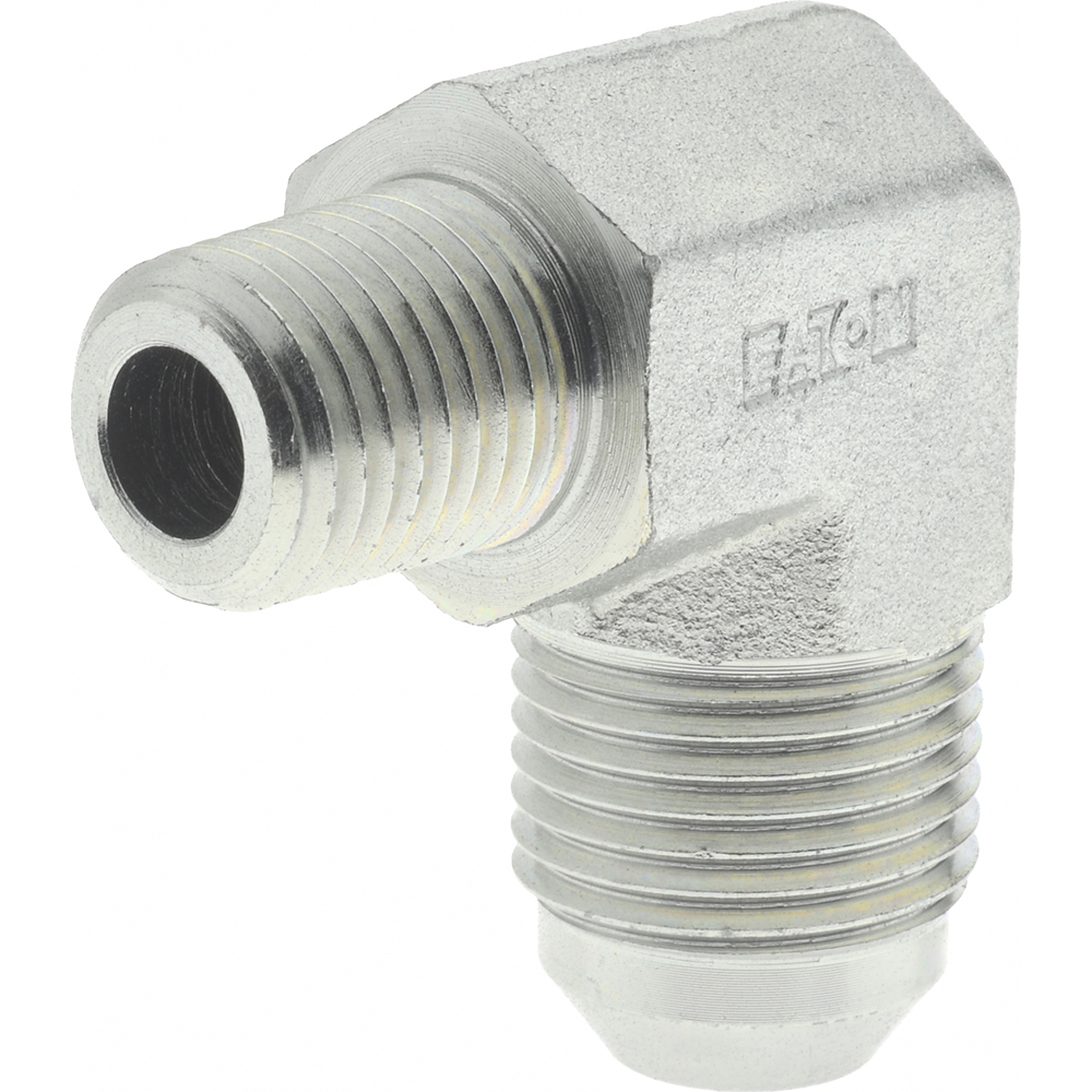 Eaton - Steel Flared Tube 90 Deg Male Elbow: 1/2" OD, 37 deg Flared ...