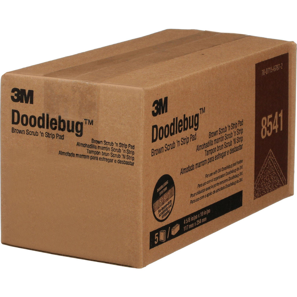 3M - Doodlebug™ Utility Pad 8541, Brown, 4-5/8 in x 10 in | MSC Direct