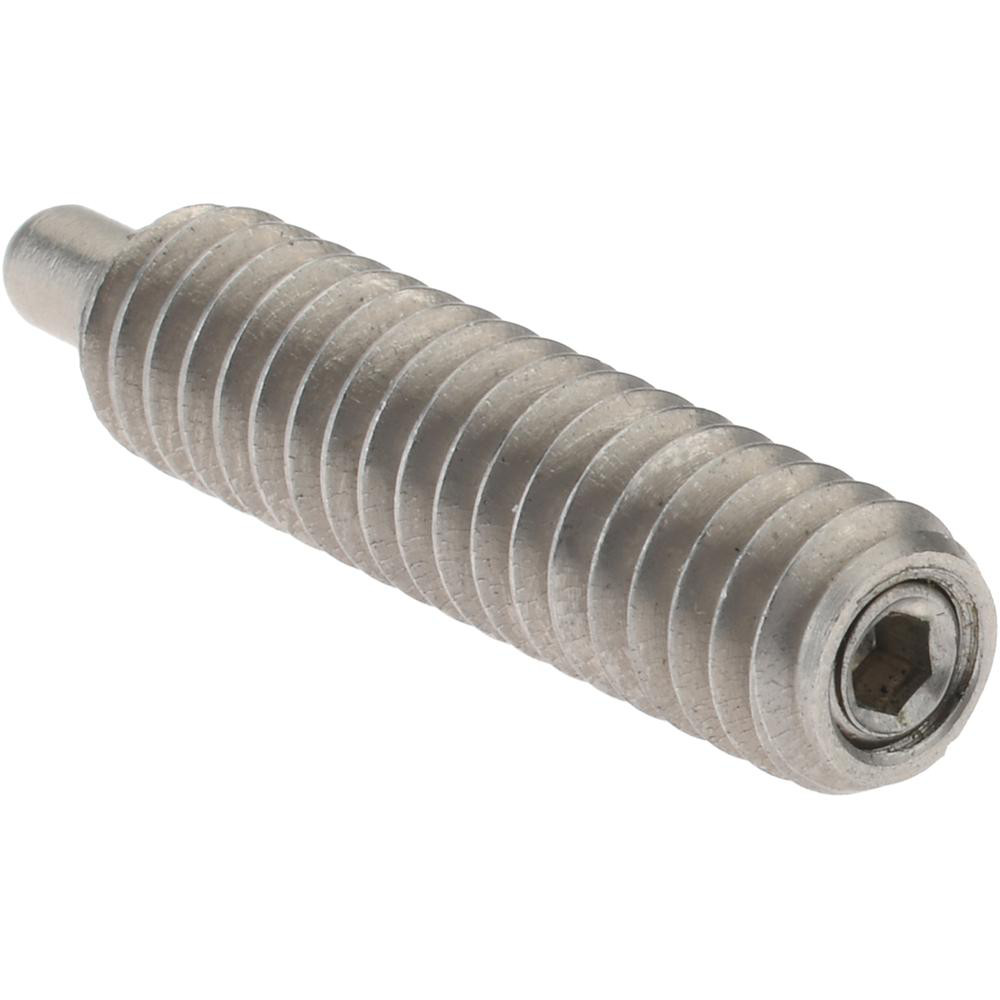 Gibraltar - Threaded Spring Plunger: 1/4-20, 1" Thread Length, 0.118 ...