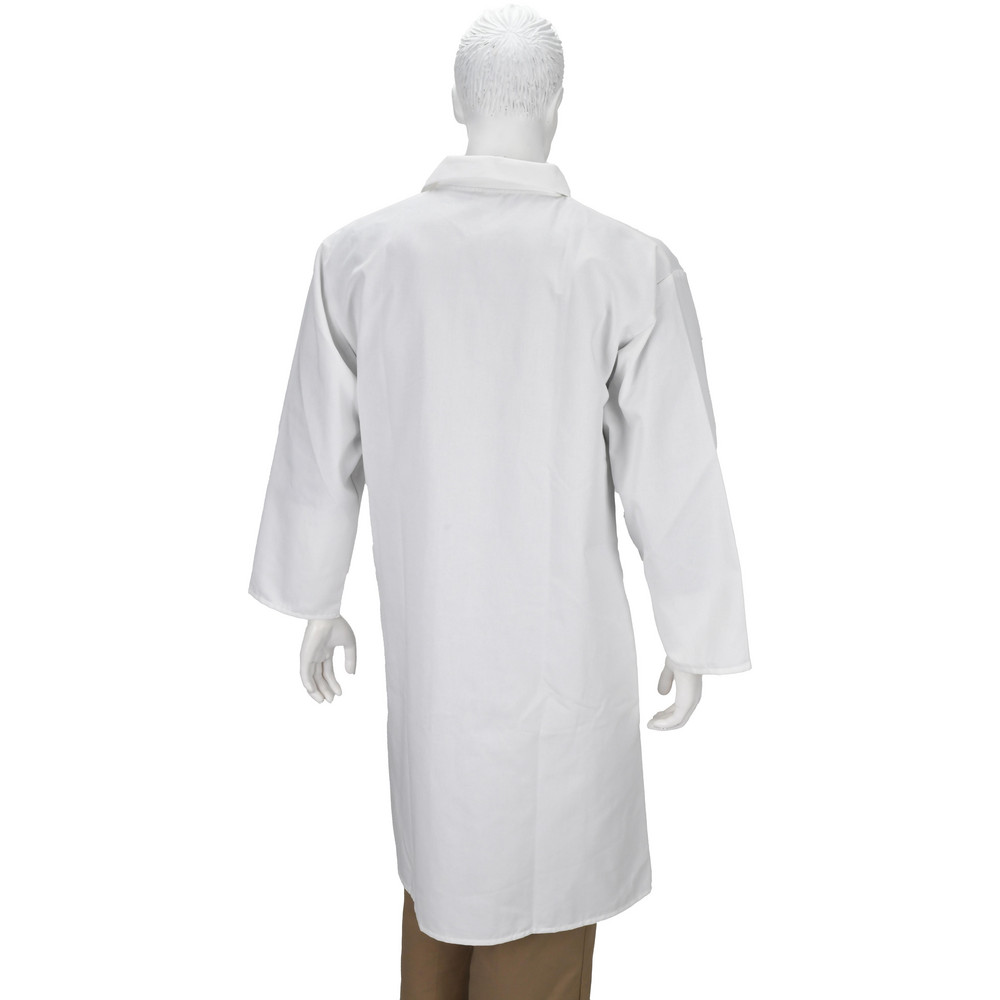 PRO-SAFE - Laydown Collar Lab Coat & Smock: Size Large, Polyester ...
