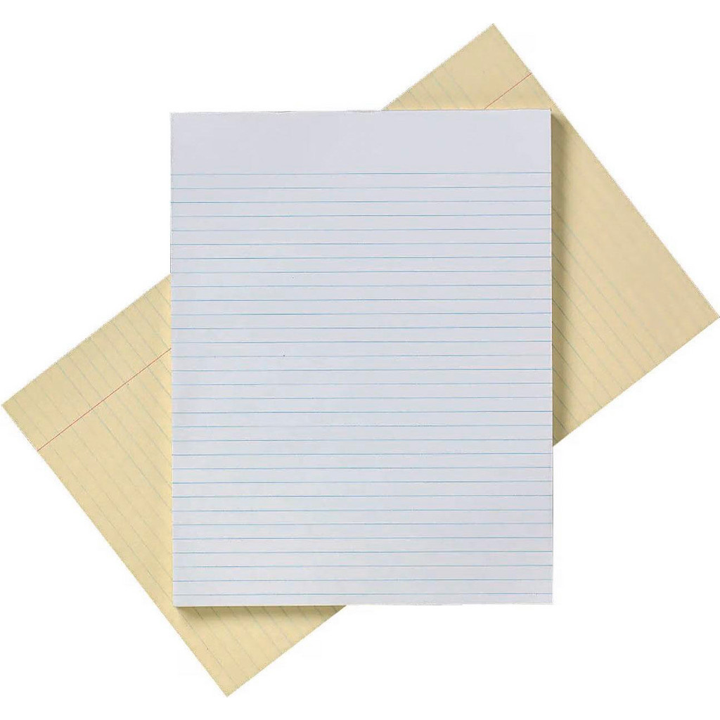 AbilityOne - 8-1/2X11 WHT 72/PK LEGAL RULE WRITING PAD | MSC Direct