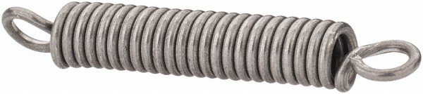 Made in USA - Extension Spring: 1/8" OD, 4.76 lb Max Load, 0.96 ...