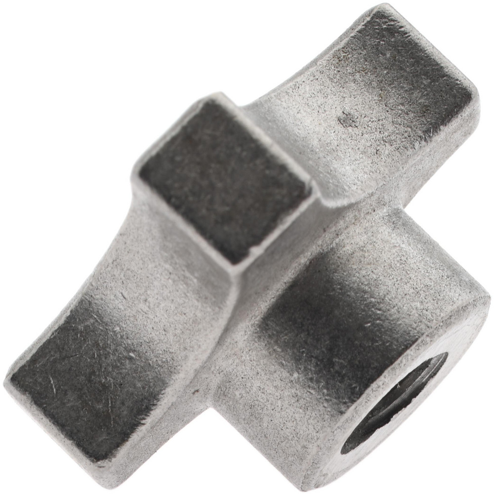 Made in USA - Quick Acting Hand Knob: 1-1/8" Head Dia, 4-Point, Steel, Black | MSC Direct