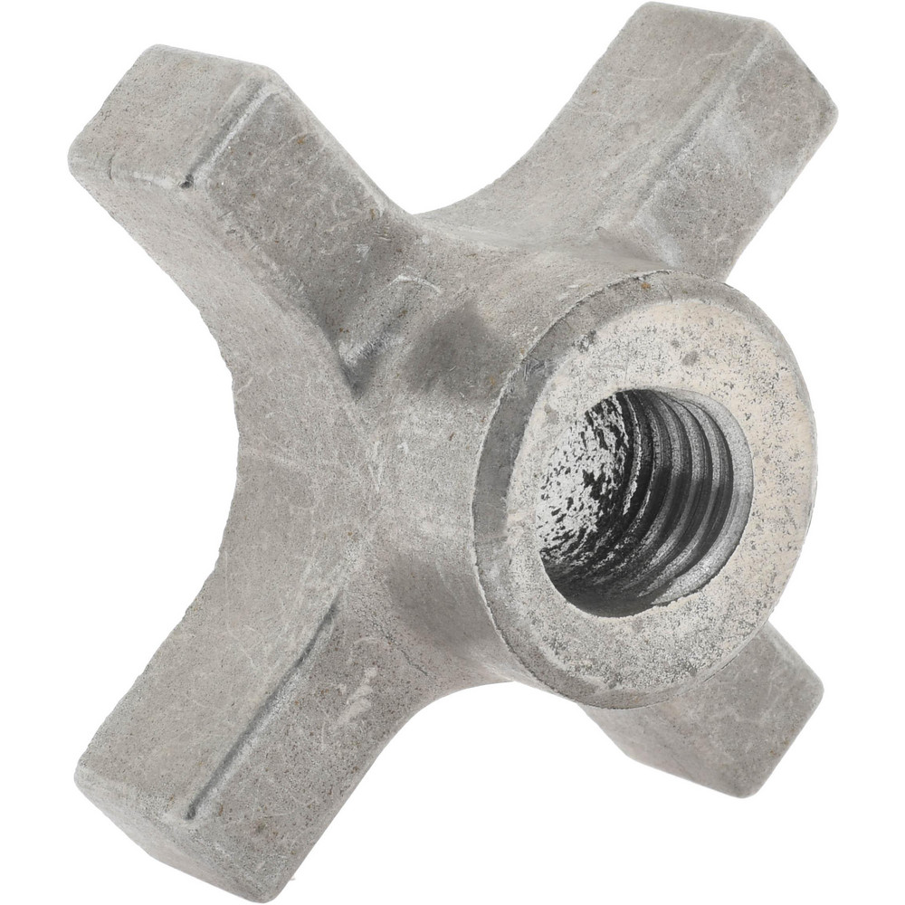 Made in USA - Quick Acting Hand Knob: 3" Head Dia, 4-Point, Steel, Black | MSC Direct