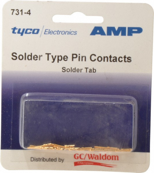 Tyco/Amp - 18 AWG Wire Modular Receptacle Plug Connector Pin Solder Cup ...