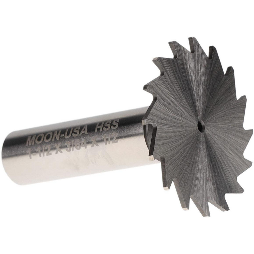 Made in USA - Woodruff Keyseat Cutter: 1-1/2" Cut Dia, 3/64" Cut Width ...