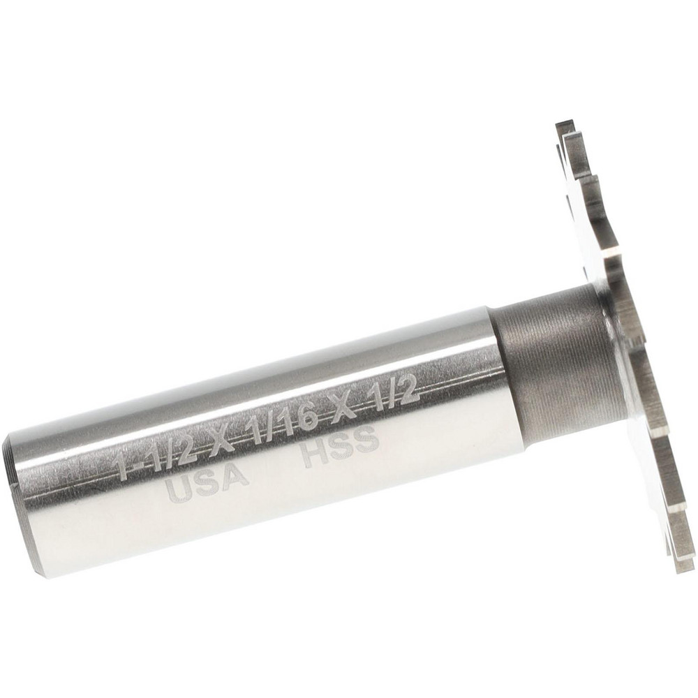 Made in USA - Woodruff Keyseat Cutter: 1-1/2" Cut Dia, 1/16" Cut Width ...