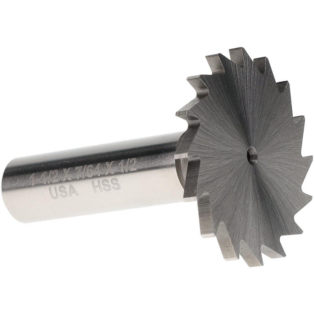 Made in USA - Woodruff Keyseat Cutter: 1-1/2" Cut Dia, 7/64" Cut Width ...