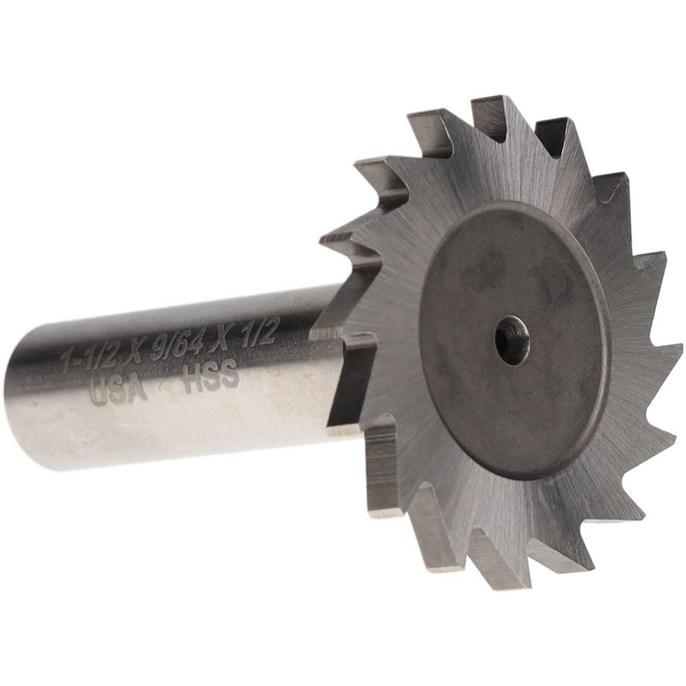 Made in USA - Woodruff Keyseat Cutter: 1-1/2" Cut Dia, 9/64" Cut Width ...