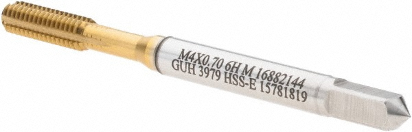 Guhring - M4x0.70 Metric Coarse 6HX Bottoming Thread Forming Tap - 07040496 - MSC Industrial Supply