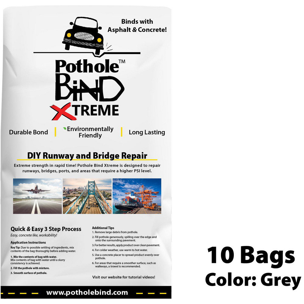 Pothole Bind - Asphalt Patch, Concrete Repair & Pothole Patch: 50 lb ...