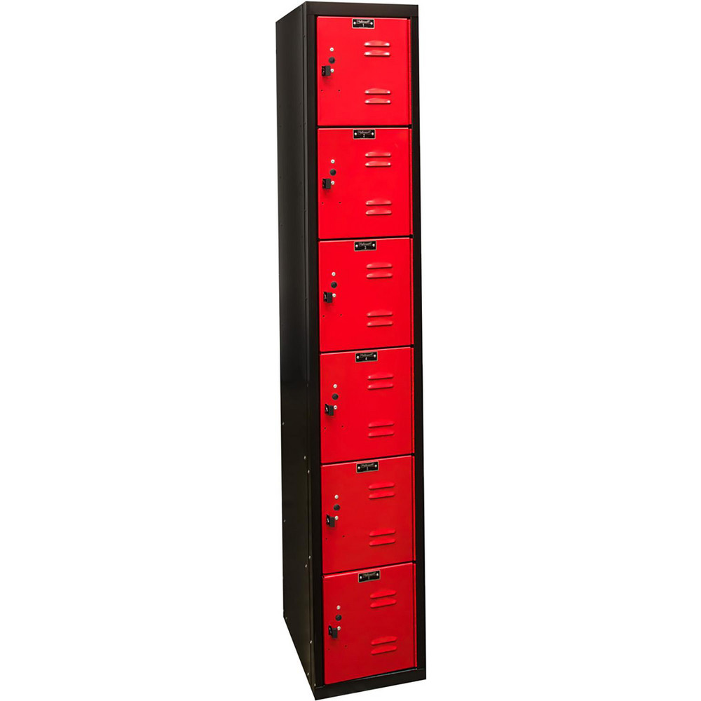 Hallowell - Horizontal Locker: 12" Wide, 18" Deep, 78" High, Padlock ...