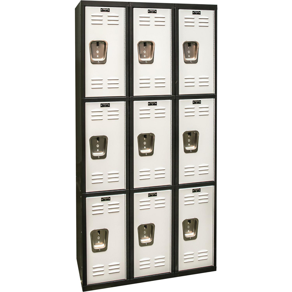 Hallowell - Horizontal Locker: 36" Wide, 18" Deep, 72" High, Latch ...