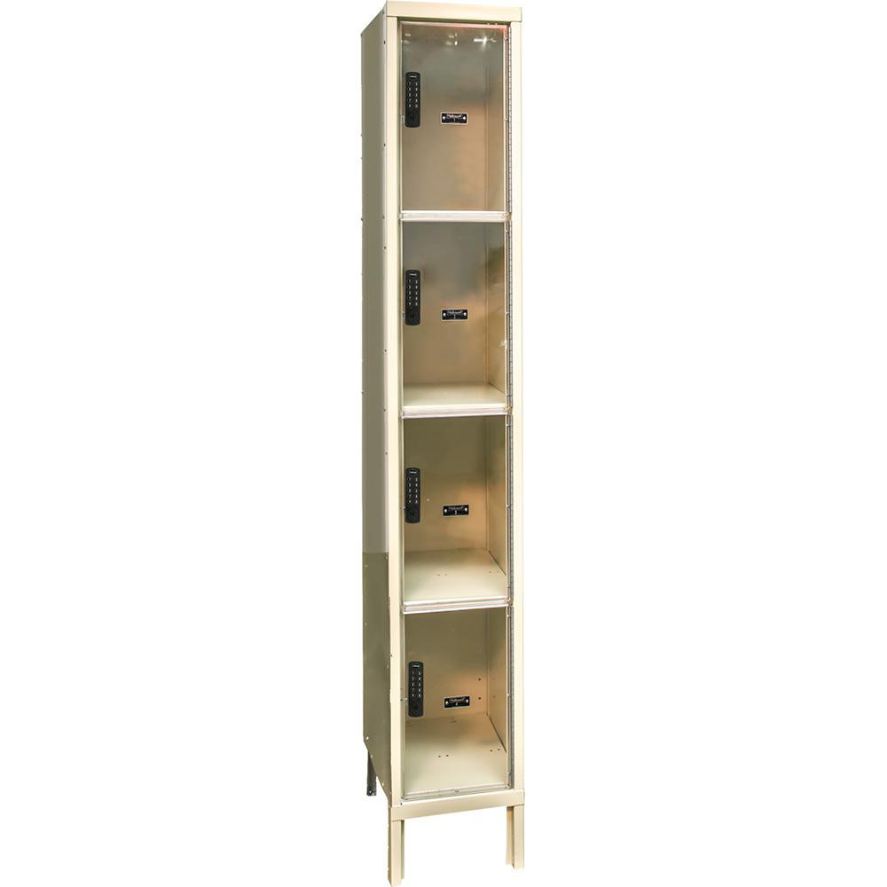 Hallowell - Horizontal Locker: 12" Wide, 18" Deep, 78" High, Electronic ...