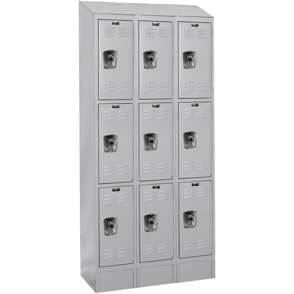 Hallowell - Horizontal Locker: 36" Wide, 12" Deep, 78" High, Latch ...