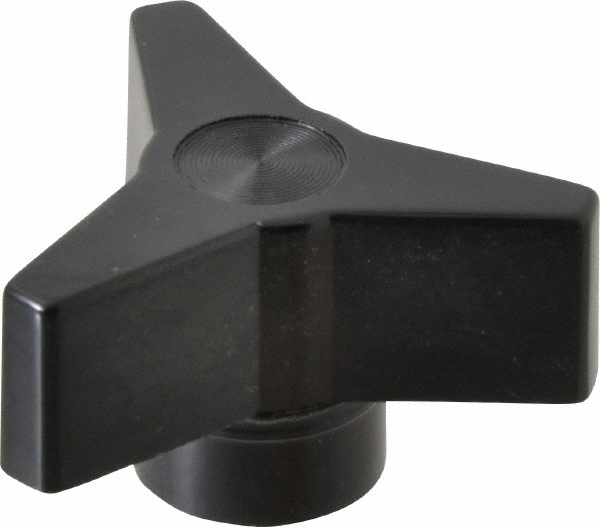 Gibraltar - 2" Head Diam, 1/4-20 Hole, 1" High, Glossy Coated Phenolic ...