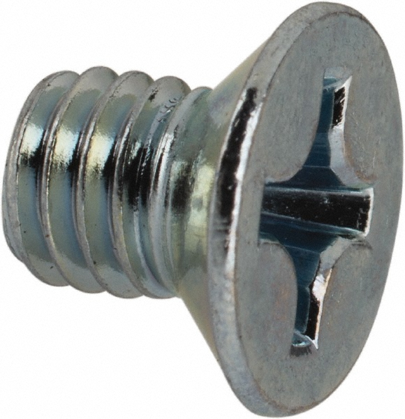 Value Collection - Machine Screw: M6x1, 8.00 mm Overall Length, Flat ...