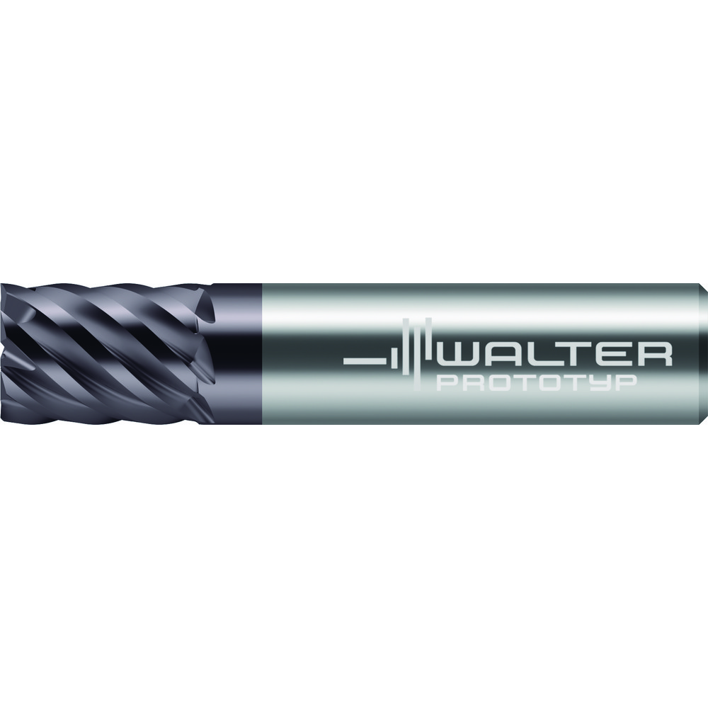 Walter-Prototyp - Square End Mill: 1/2" Dia, 1-1/4" LOC, 7 Flute, Solid ...