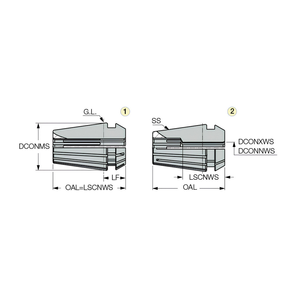 Iscar - ER Collet: ER50, 32.00 mm Collet Size, Coolant | MSC Direct
