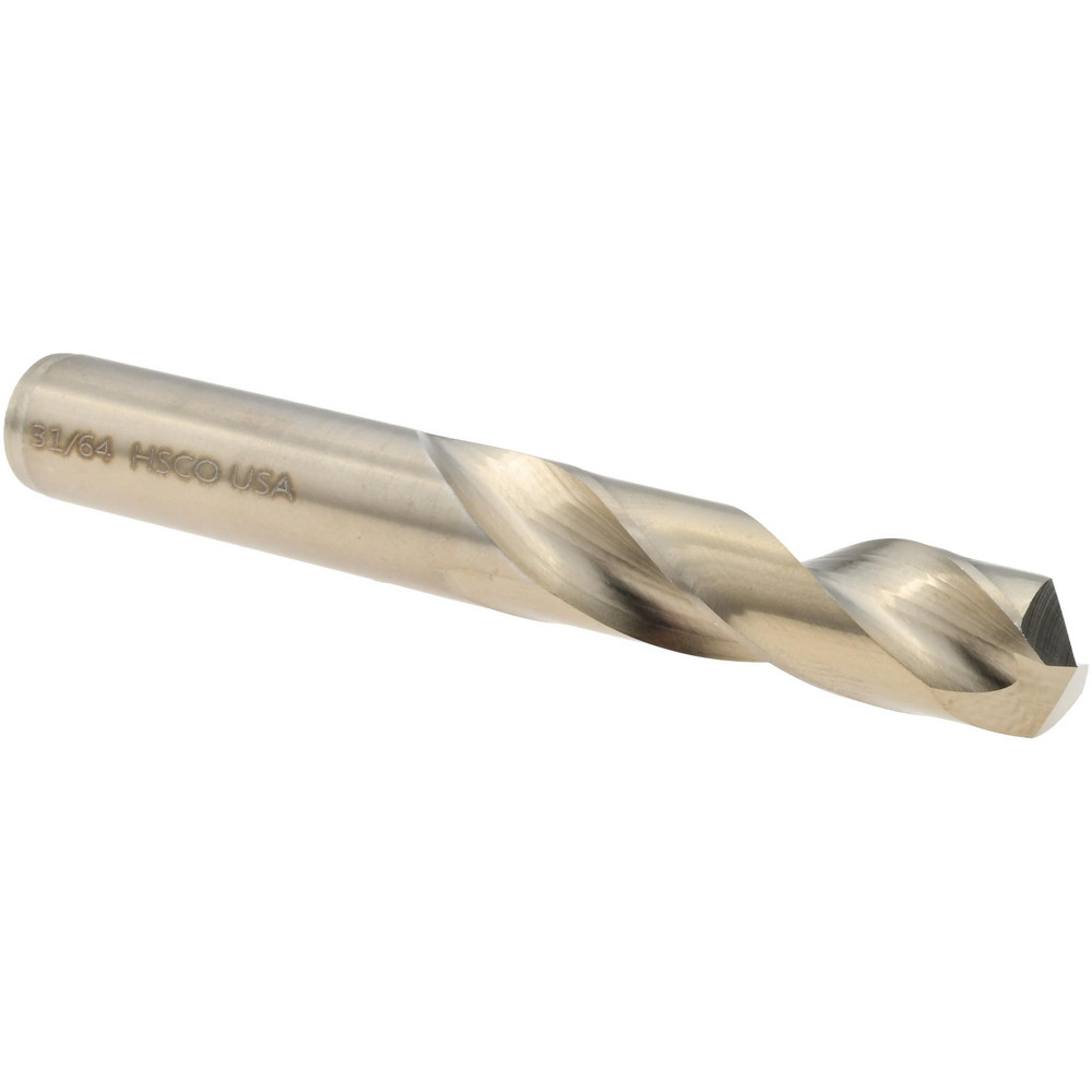 Titan USA - Screw Machine Length Drill Bit: 31/64" (0.4844) Dia, 135 ...