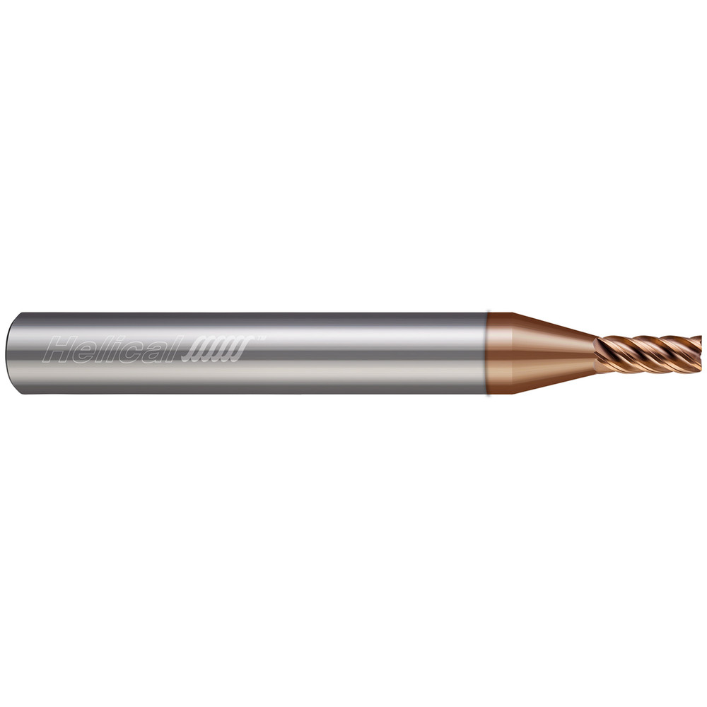 Helical Solutions - Corner Radius End Mill: 4.00 mm Dia, 12.00 mm LOC ...