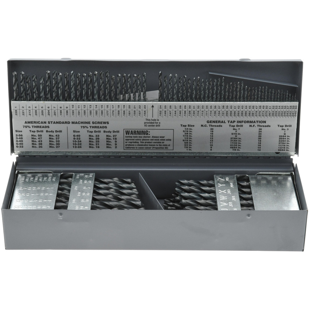 Titan USA - Drill Bit Set: Jobber Length Drill Bits, 115 Pc, 0.04" to 0 ...