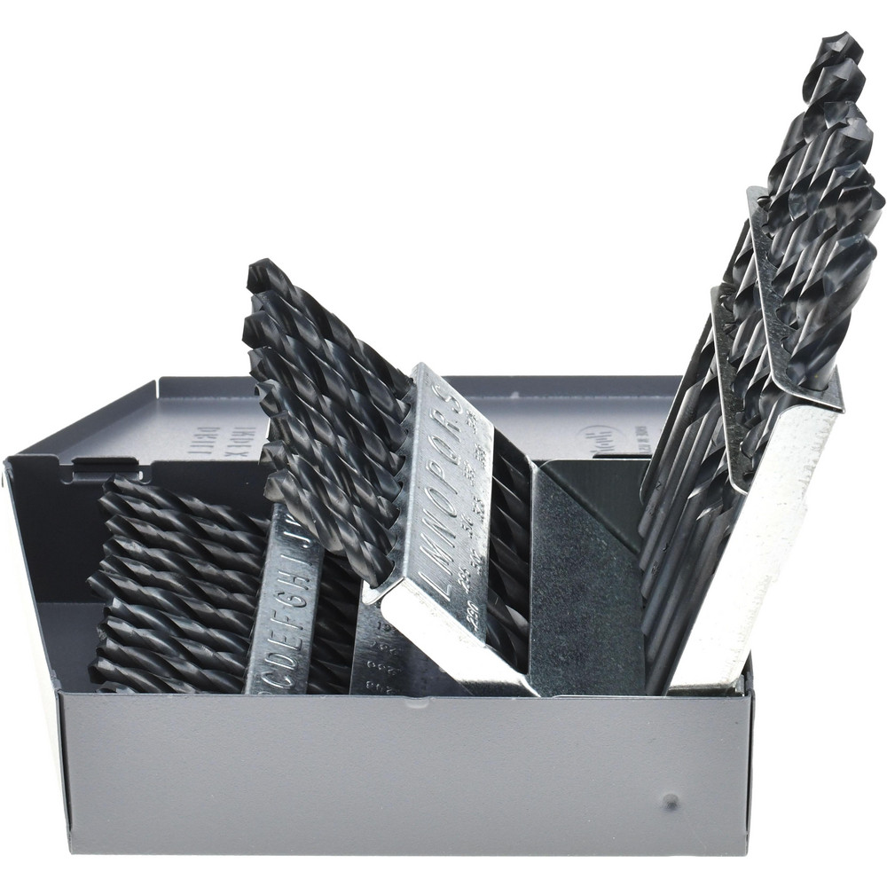 Titan USA - Drill Bit Set: Jobber Length Drill Bits, 26 Pc, 118 °, High ...