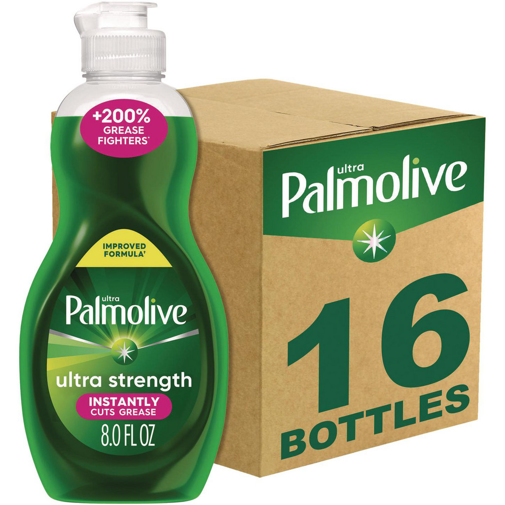 Palmolive - Dishwashing Liquid, Fresh Scent, 8 oz Bottle, 16/Carton ...
