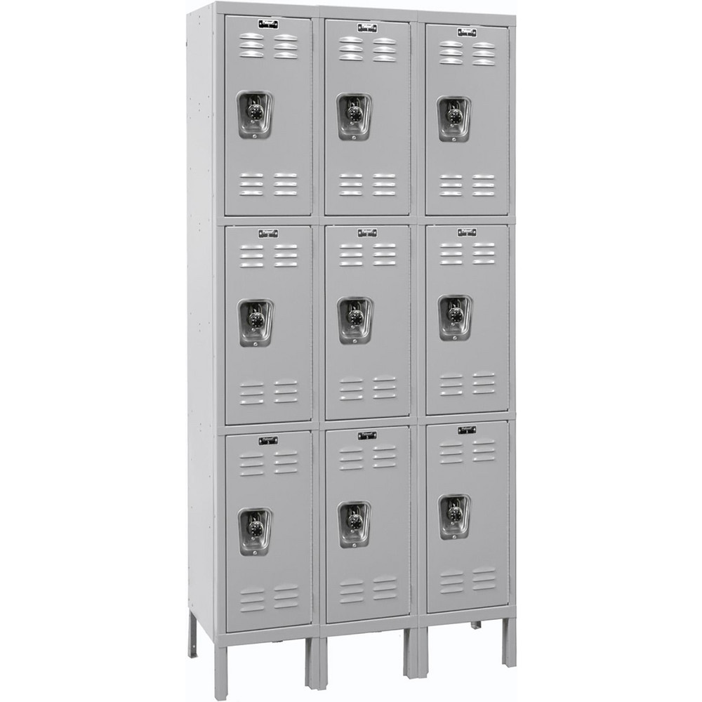 Hallowell - Horizontal Locker: 36" Wide, 15" Deep, 78" High, Latch ...