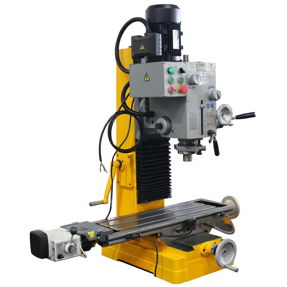 Enco - HD Benchtop Mill/Drill with Power Feed & Tapping: 10" x 32" 2 HP ...