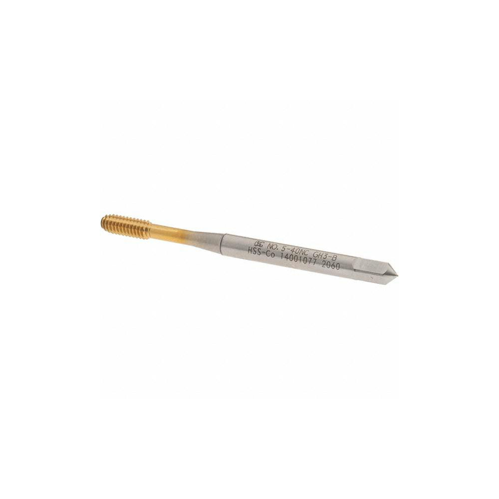 OSG - Thread Forming Tap: #5-40 UNC, 3B Class of Fit, Modified Bottoming Chamfer, Cobalt, TiN ...