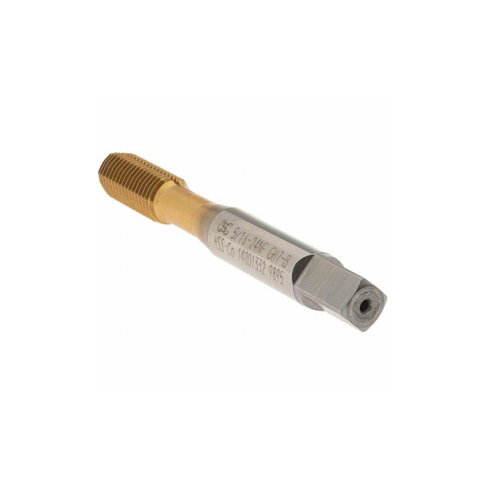 OSG - Thread Forming Tap: 5/16-24 UNF, Modified Bottoming Chamfer, Cobalt, TiN Finish | MSC Direct