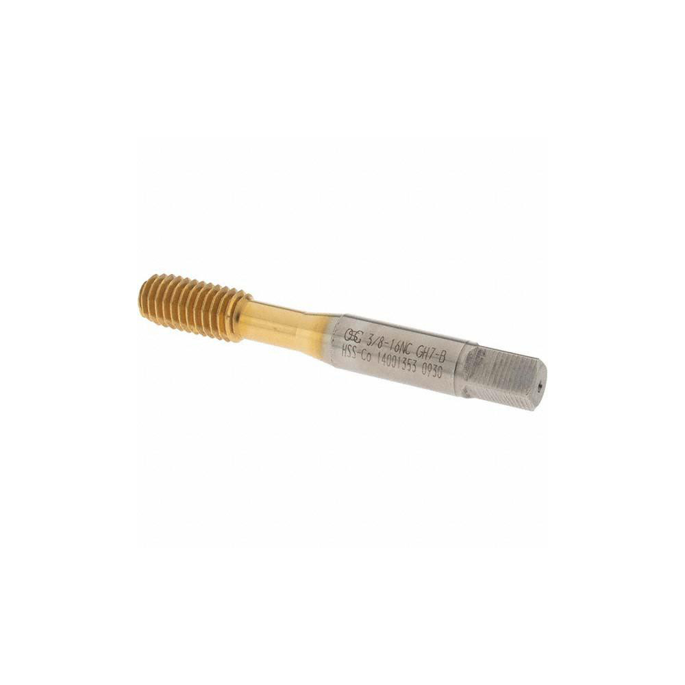 OSG - Thread Forming Tap: 3/8-16 UNC, 2B Class of Fit, Modified Bottoming Chamfer, Cobalt, TiN ...