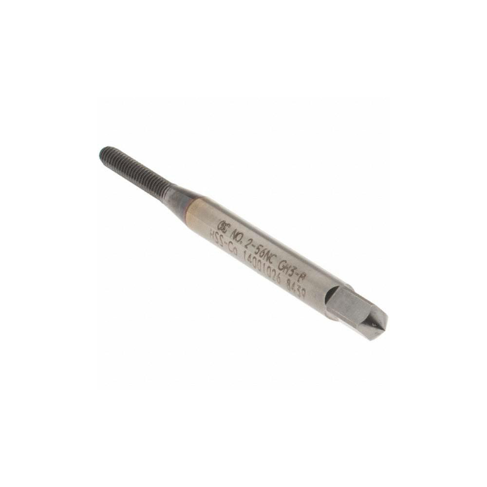 OSG - Thread Forming Tap: #2-56 UNC, 2B Class of Fit, Modified Bottoming Chamfer, Cobalt, TiCN ...