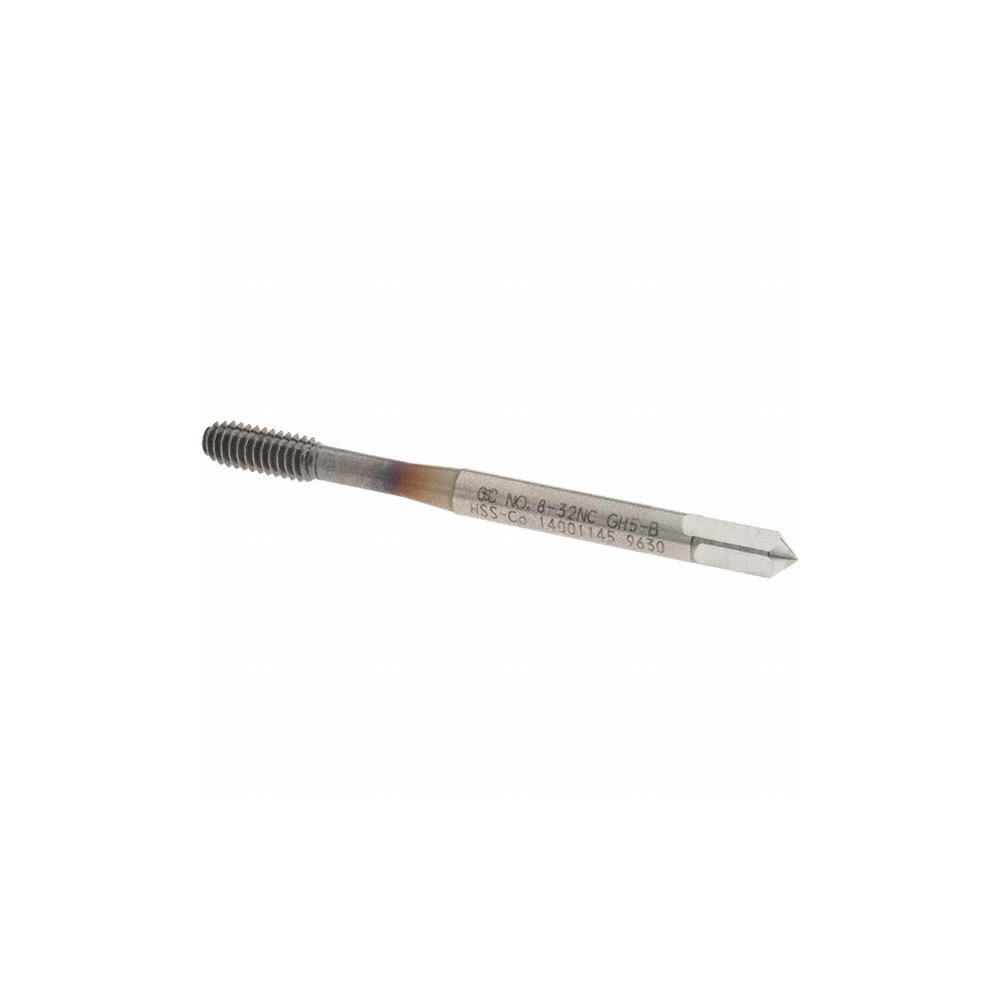 OSG - Thread Forming Tap: #8-32 UNC, 2B Class of Fit, Modified Bottoming Chamfer, Cobalt, TiCN ...