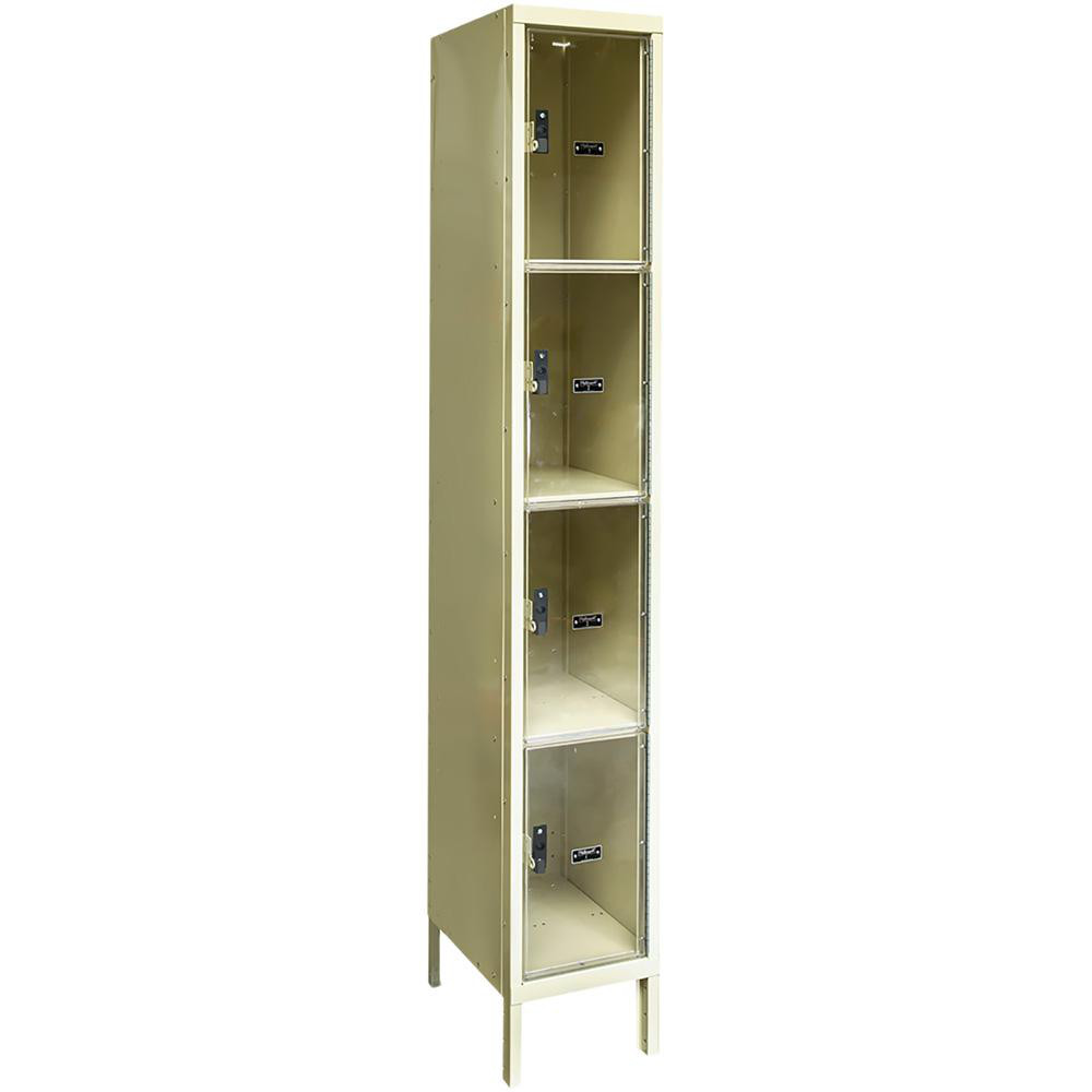 Hallowell - Horizontal Locker: 12" Wide, 12" Deep, 78" High, Padlock ...
