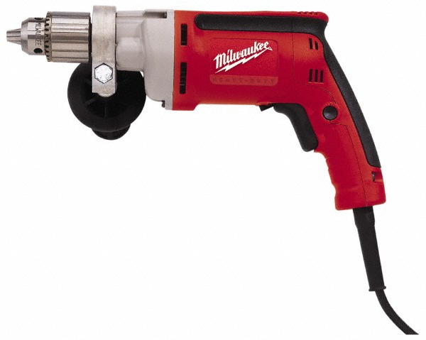 Milwaukee Tool - Electric Drill: 1/2" Keyed Chuck, Pistol Grip, 850 RPM ...