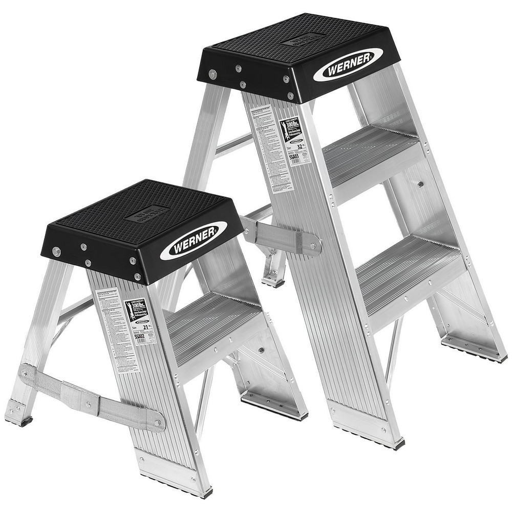 Werner - 2 Step Aluminum Step Ladder: Type IA | MSC Direct