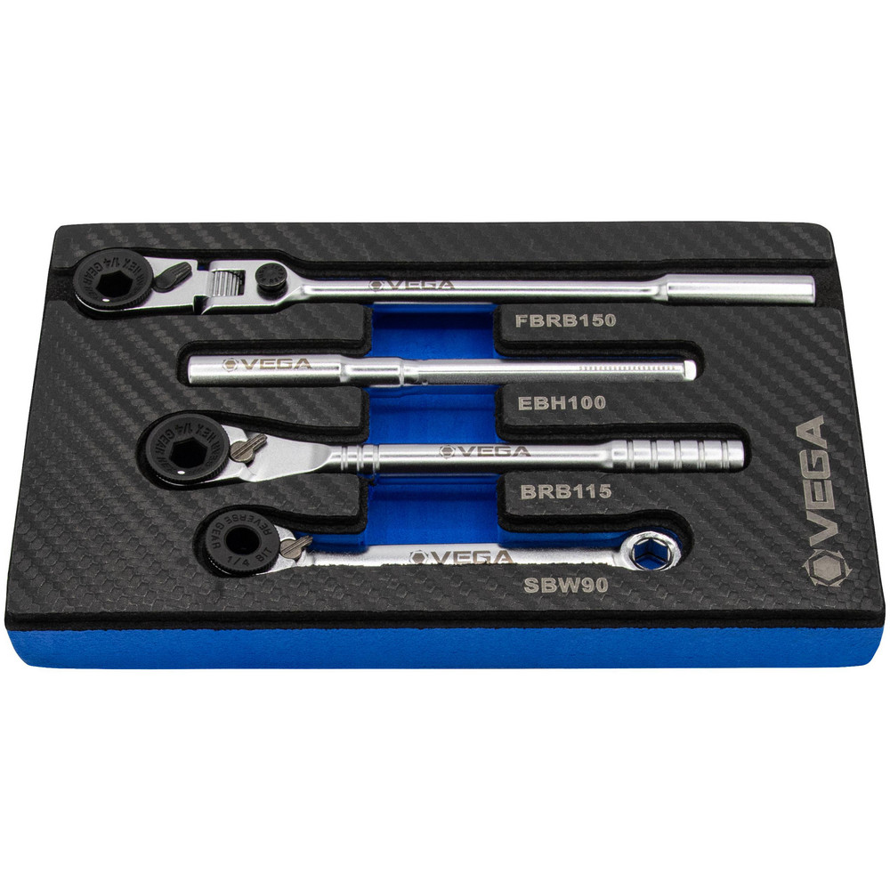 VEGA Industries - Ratchet Sets: Drive Size (Inch): 1/4 Hex; Overall ...